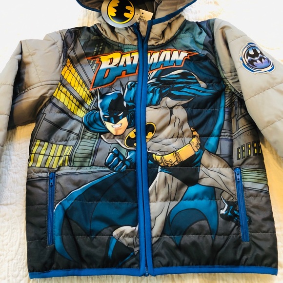 Marvel | Jackets & Coats | Marvel Batman Hooded Jacket Coat | Poshmark